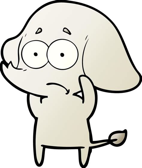 Cartoon Unsure Elephant 12442500 Vector Art At Vecteezy