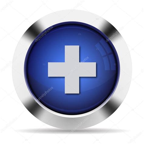 Plus Button Stock Vector By ©renegadehomie 86024336