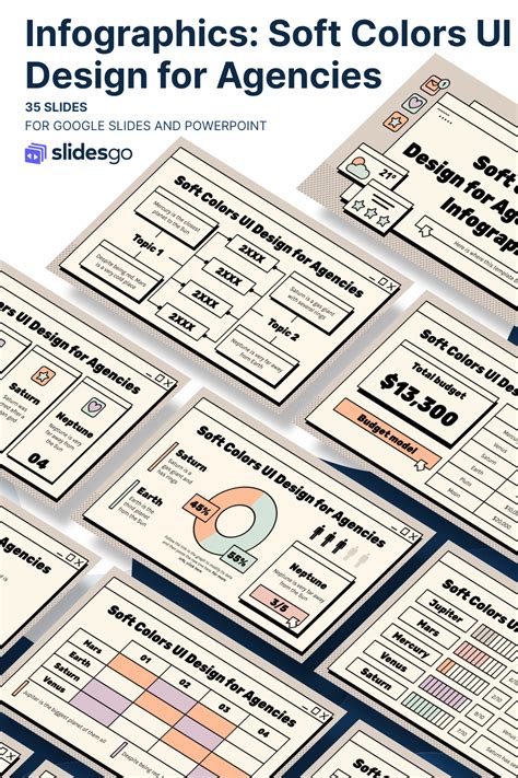 Soft Colors UI Design For Agencies Infographics Soft Colors UI Design For Agencies Infographics