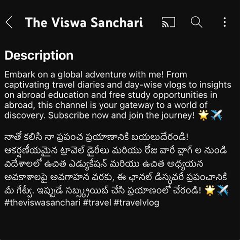 Kalyan Thota On Linkedin Theviswasanchari Travelandopportunities Youtubelaunch…