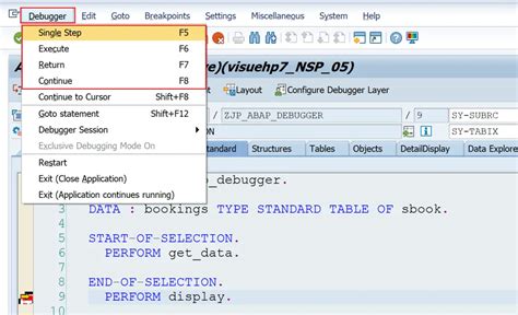 Exploring Abap Debugger 3 Abap Debugging Controls Discovering Abap