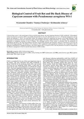 Fruit Rot Control By Biological Way PDF