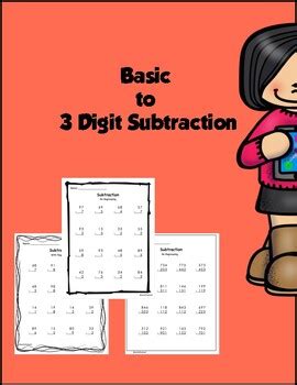 Basic 1 Digit To 3 Digit Subtraction Practice By Work Of My Hand