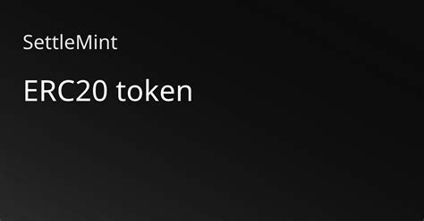 Erc20 Token