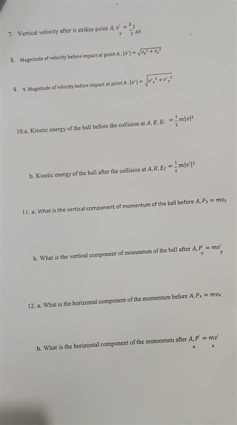 Experiment Name Projectile Motion Assignment To