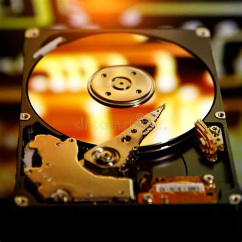 The Abstract Image Of Inside Of Hard Disk Drive The Concept Of Data Hardware And Information