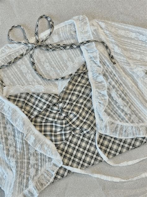 [문의폭주 재진행🍀] Flower 레이스 시스루 리본 볼레로 가디건 에이블리