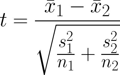 T Test Formula