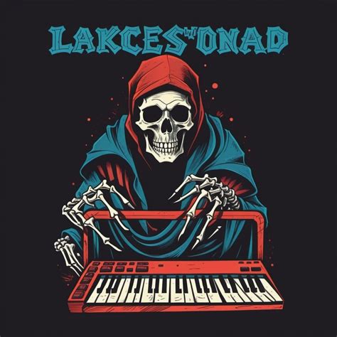 Retro Skeleton With Keyboard Illustration Stable Diffusion Online