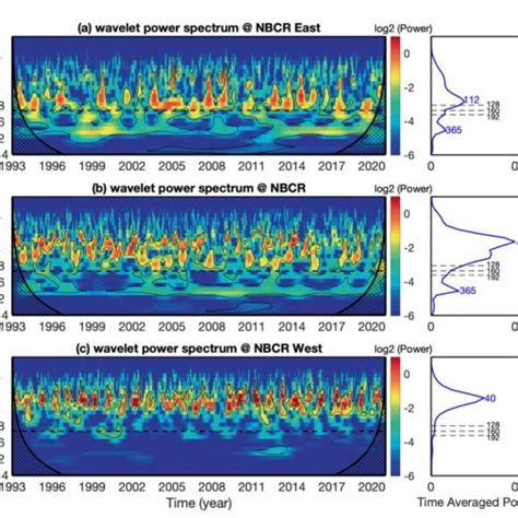 Rectified Wavelet Power Spectrum In Logarithm Base 2 For The Download Scientific Diagram
