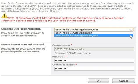 Sharepoint 2010 Configuring User Profile Service In Sharepoint 2010