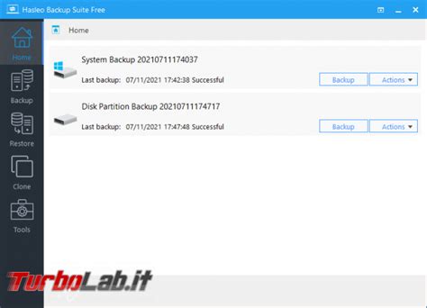 Hasleo Backup Suite Free Crea Copie Di Backup Del Vostro Disco TurboLab It