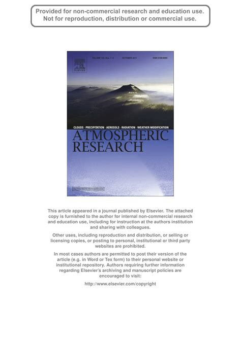 Pdf Airborne Instruments To Measure Atmospheric Aerosol Particles Clouds And Radiation A