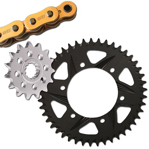 Vortex Kawasaki Ninja 400 2018 2023 V3 20 Gold Chain And Sprocket Kit