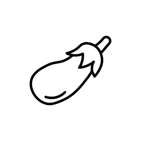 Premium Vector Eggplant Icon Set Aubergine Vegetable Plant Vector