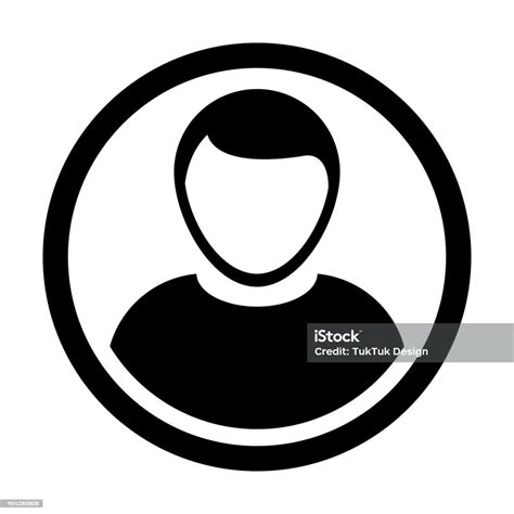 플랫 컬러 문양 그림에서 남자 사용자 아이콘 벡터 사람 기호 프로필 획 원 아바타 로그인 감독에 대한 스톡 벡터 아트 및 기타 이미지 감독 경영자 고객 Istock