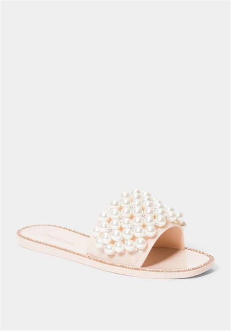 Bebe Shirin Slides In Natural Lyst