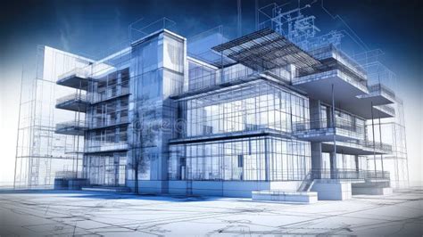 Construction Building Schematic Stock Illustration Illustration Of Building Diagram 306028892