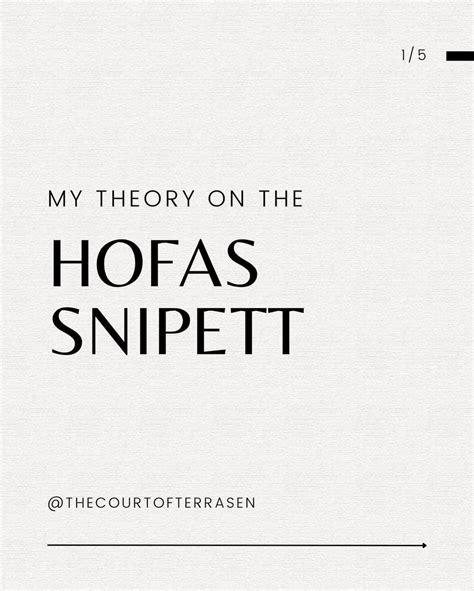 Hofas Snippet Analysis💜 Rcrescentcitysjm