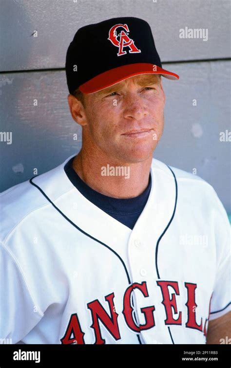 07 Aug 1995 California Angels Infielder Rex Hudler 10 In The Dugout