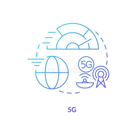 Fifth Generation Programming Language Turquoise Concept Icon Stock Vector Illustration Of