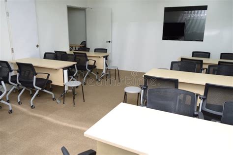 A Classroom Lecture Room Where Lessons Classes Are Conducted Stock Image Image Of Conduct