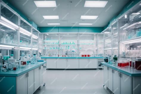 Premium Ai Image Interior Of Empty Science Laboratory Science Lab