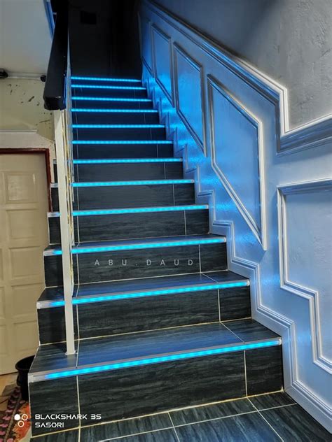 Pasang Lampu Led Pada Tangga Ini Hasil Projek Diy Ubahsuai Sendiri Hias My