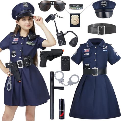 7mo Finance Spooktacular Creations Police Officer Costume For Girls