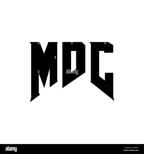 Mdc Letter Logo Design For Technology Company Mdc Logo Design Black And White Color Combination