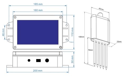 Soil Moisture Temperature Humidity EC PH NPK Sensor 7 In 1 Rapid Soil ComWinTop