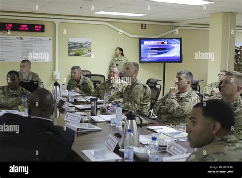 Leaders Participate In The In The Global Combat Support System Army