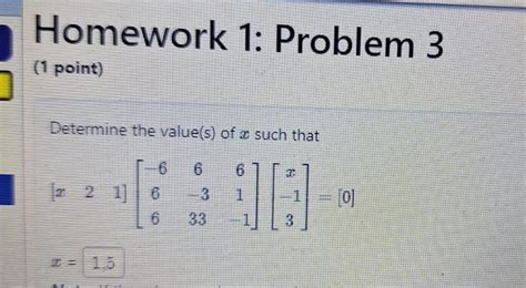 solved homework 1 problem 3 1 ﻿point determine the value s
