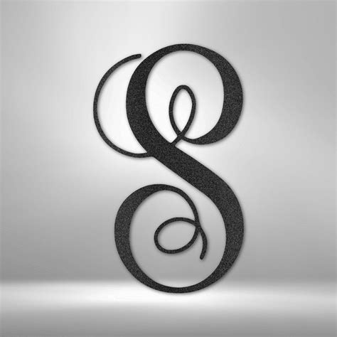 Fancy Initial Monogram Steel Metal Sign Wall Art Customly Ts Reviews On Judge Me