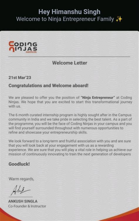 Himanshu Singh On Linkedin Hey Connections Im Glad To Share That Im Starting A Position As A