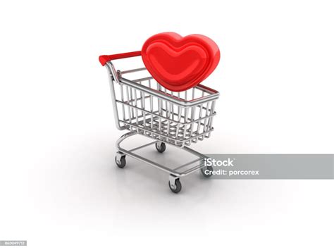 쇼핑 카트 발렌타인의 날3d 렌더링 쇼핑 카트에 대한 스톡 사진 및 기타 이미지 쇼핑 카트 하트 모양 0명 Istock