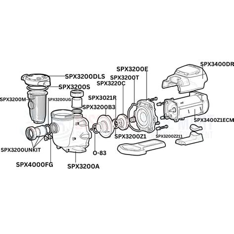 Hayward Ecostar Vs Variable Speed Pump Replacement Parts Diagram