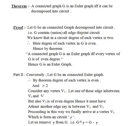 A Connected Graph G Is An Euler Graph Iff It Can Be Decomposed Into