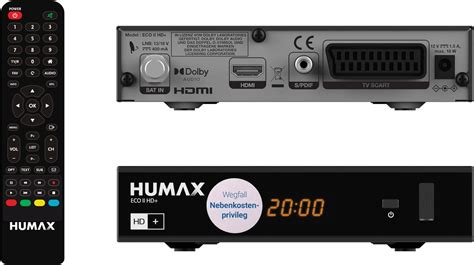Humax Digital Hd Fox Digitaler Hd Satellitenreceiver Mit 1tb Festplatte