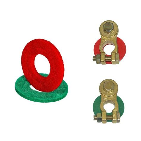 배터리 단자용 부식 방지 와셔 섬유 배터리 단자 보호기 부식 방지 와셔 자동차 액세서리 10 세트 20 개 착용 부품