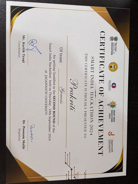 Prakriti On Linkedin Smartindiahackathon Innovation Teamwork Gratitude Learningjourney