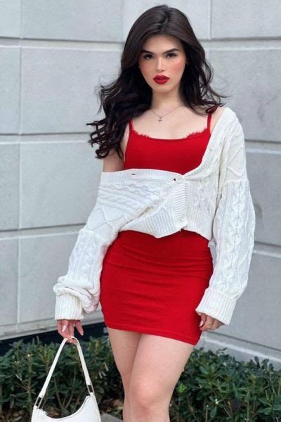 Beautiful Transgender Woman Dressed In Red Tumbex