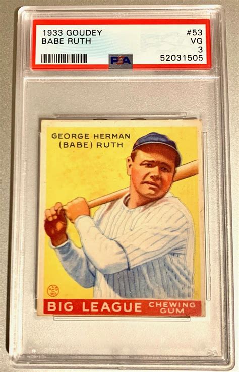 Babe Ruth Baseball Cards