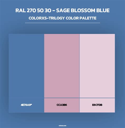 Ral 270 50 30 Sage Blossom Blue Color Palettes