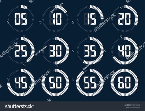 Countdown Timer Clock Counter Vector Template Stock Vector Royalty Free 1192130200 Shutterstock