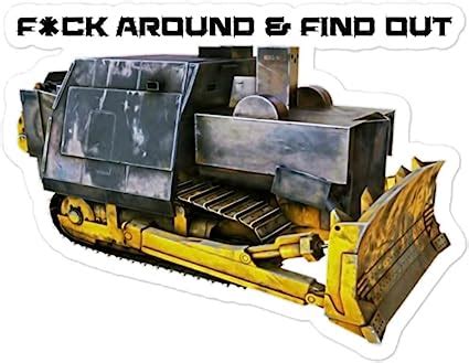 Amazon Com Killdozer Sticker Tread On Them Killdozer Vinyl Decal Generic Toys Games