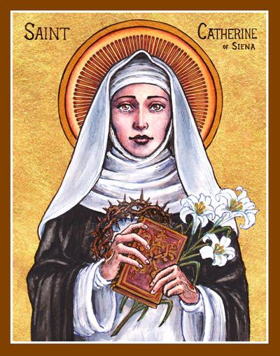 St Catherine Of Siena Icon By Theophilia On Deviantart
