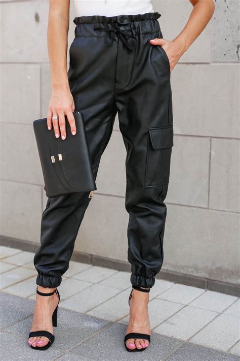 12 Leather Joggers Ideas Leather Joggers Joggers Leather Pants