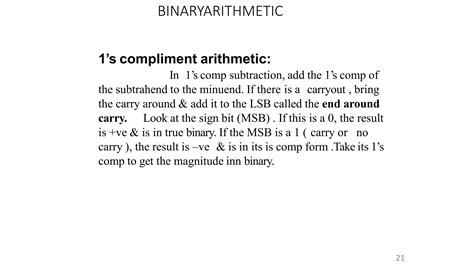 Unit 1 Data Representation And Computer Arithmetic Pptx Computing