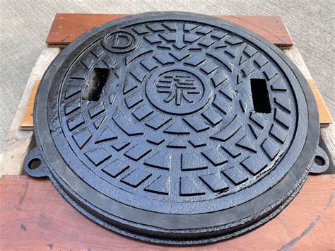 人孔 手孔 陰井 鑄鐵人孔蓋 Fa 50d氣密圓形汙水蓋及蓋座